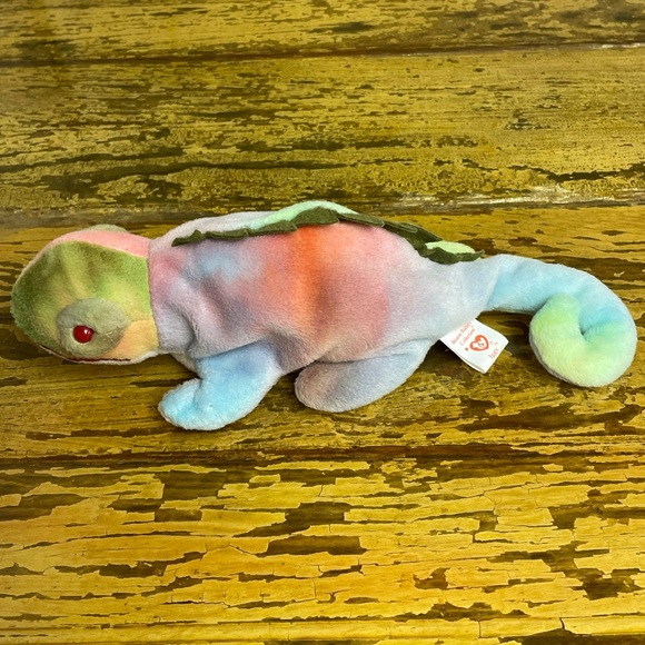 Ty | Other | Ty Beanie Baby 997 Iggy Iguana Spikes No Tongue Hang Tag ...